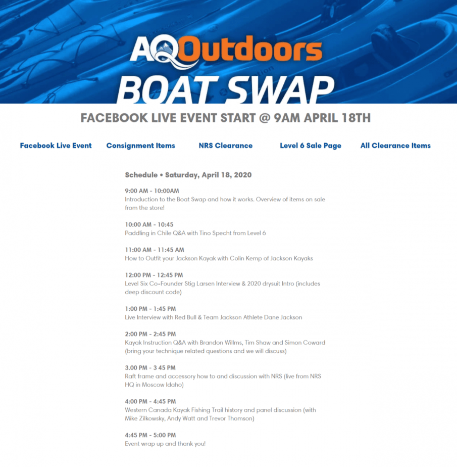 Aquabatics Online Boat Swap 2020 - String Theory Angling
